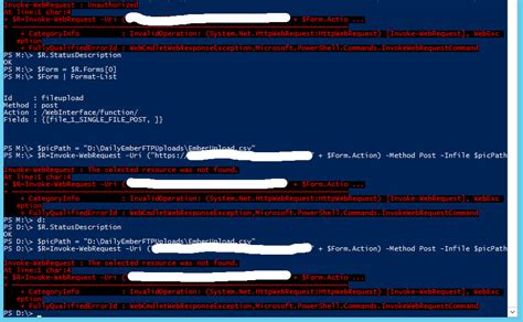 Solved Uploading A Csv File To A Https Site Using Powershell Experts Exchange