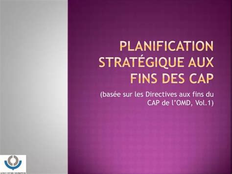 PPT PLANIFICATION STRATÉGIQUE AUX FINS DES CAP PowerPoint Presentation ID