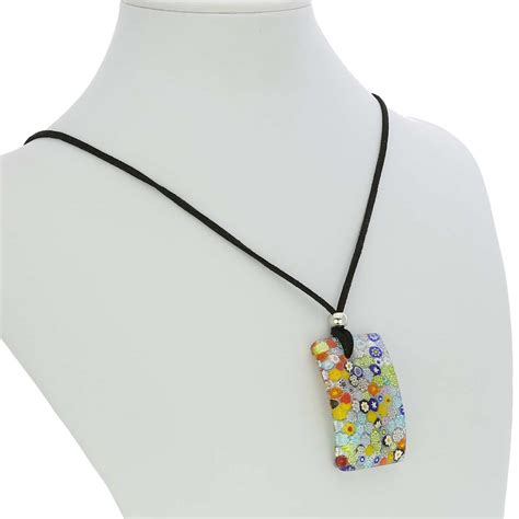 Murano Glass Necklace And Earrings Sets Murano Glass Millefiori