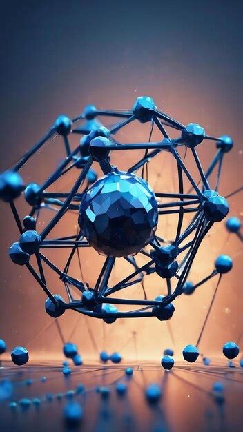 Premium Photo Science Atom Blue Business Tech Background Technology Connect Networking