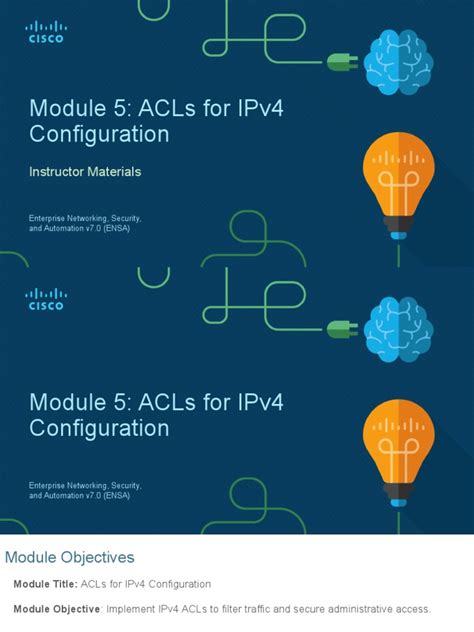 Ensa Module 5 Acl Config Pdf Port Computer Networking Ip Address