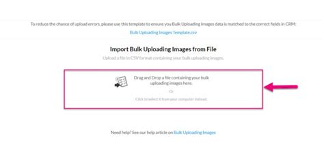 Bulk Uploading Images General Help Tall Emu Crm