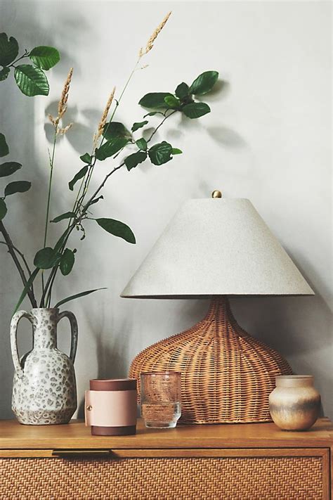 Transform Your Living Space With This Must Have Ceramic Table Lamp With Rattan Shades Discover