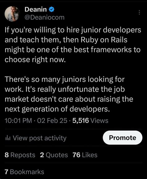 Dean Dehart On Linkedin This Isnt Just A Ruby On Rails Problem Either