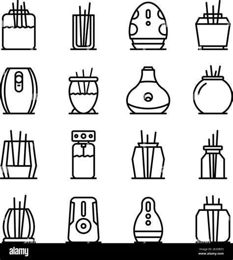 Air Freshener Icons Set Outline Set Of Air Freshener Vector Icons For Web Design Isolated On