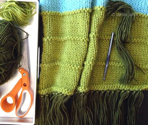 Scarf Fringe Tutorial For Beginners Smiling Colors