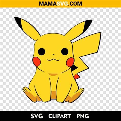Free Svg Files And Sublimation Designs Pikachu Adorable Dibujo De
