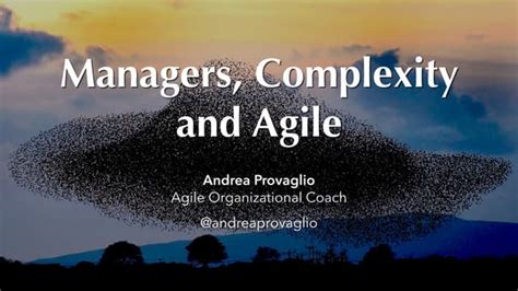 Managers Complexity And Agile Ppt