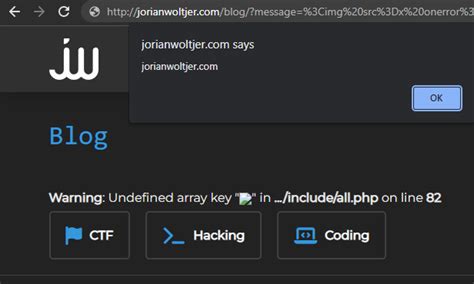Post Reflected XSS On My Own Site Jorian Woltjer