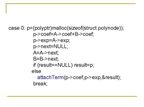 polynomial addition using linked lists data structures polynomial