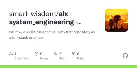 GitHub Smart Wisdom Alx System Engineering Devops I M Now A ALX Babe This Is My First