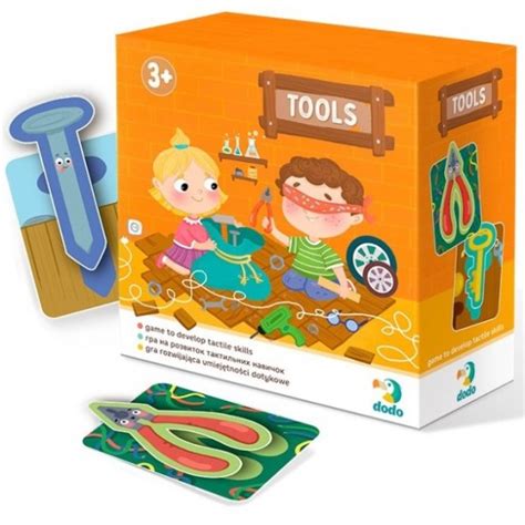 Настольная тактильная игра Dodo теневое лото Инструменты (300204 ...