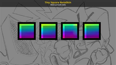 Tiny Square Noteskin Friday Night Funkin Mods