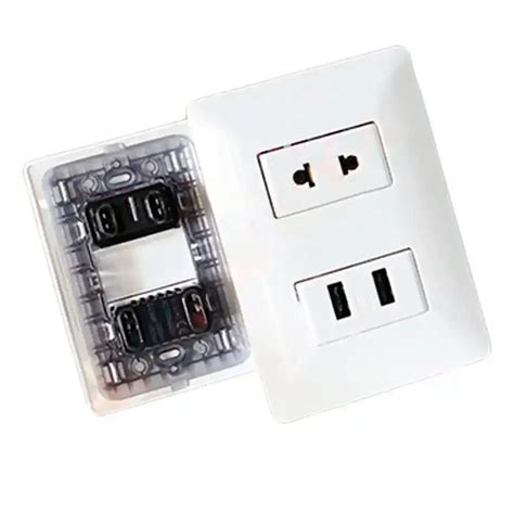 Tomacorriente Doble Con USB Opalux E Commerce Casa Lima