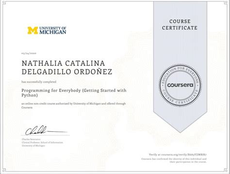 I Am Happy To Share My First Certificate Of Programming With Phyton