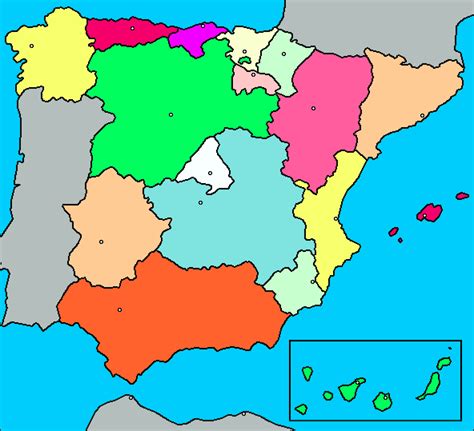 Álbumes 98 Imagen De Fondo Mapa Mudo De España Por Comunidades