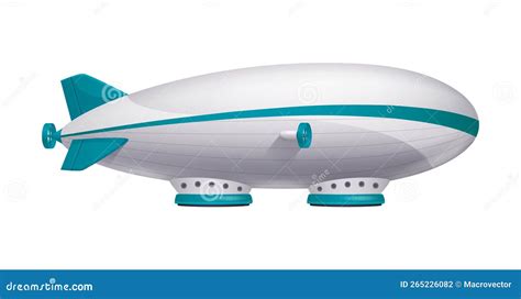 Dirigible Realistic Illustration 265226082