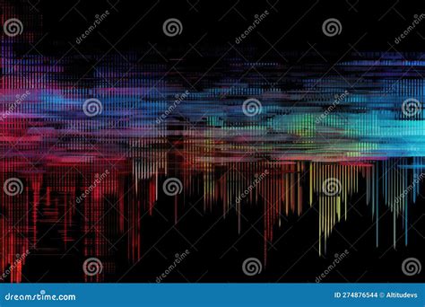 Digital Glitch Breaking Down And Revealing The Raw Data Behind A