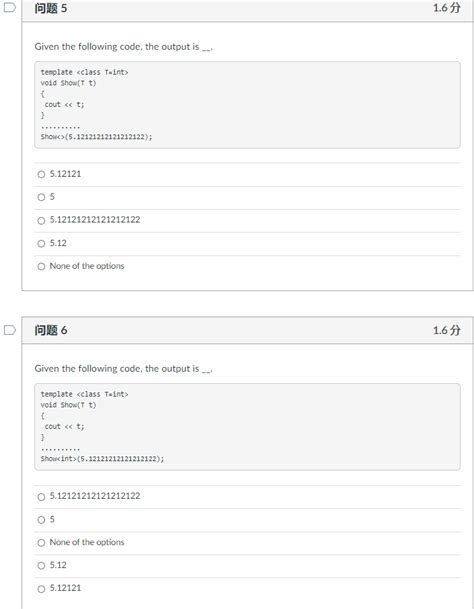 Solved Given The Following Code The Output Is Chegg