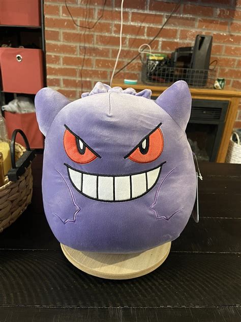 Mavin Pokemon Squishmallow Gengar Plush New 10” Inch Kellytoy Nwt