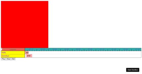 Timeline Editor React Forked Codesandbox