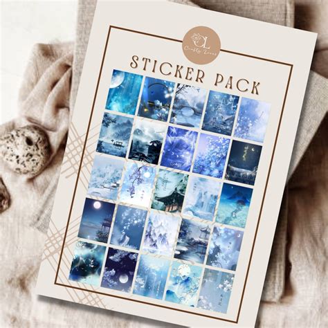Asian Aesthetic Sticker Set For Stationery Journal Scrapbook Diy T