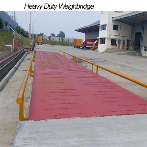 Mild Steel Electronic Heavy Duty Weighbridge Weighing Capacity 150