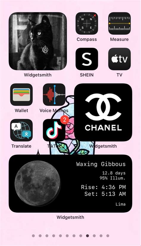 widgets ios14 waxing gibbous widget mood