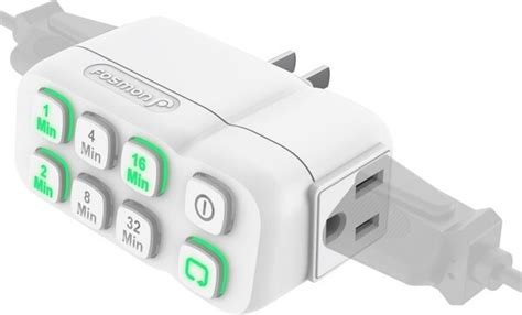 Fosmon [etl Listed] Compact Plug In 63 Minutes Countdown Timer With 2