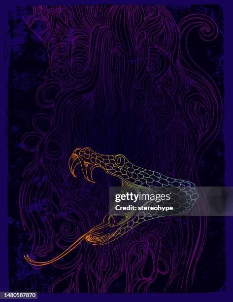 23 Python Black Background High Res Illustrations Getty Images