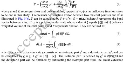 Illustration Of Concepts In Peridynamics A Peridynamic Material