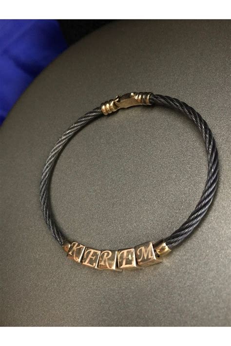 Vogutima Vog Kişiye Özel Unisex Isim Yazılan Eş sevgiliye Özel 14 Ayar