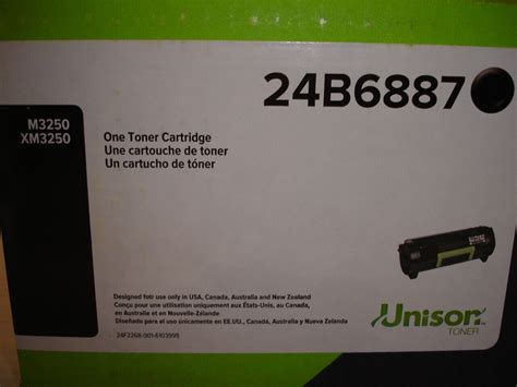 Lexmark M3250 Xm3250 Black Toner Cartridge 24b6887 Ebay