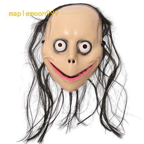 Halloween Horror With Long Hair Mask Funny Mask Mo Mo Mask Scary Costume Halloween Creepy