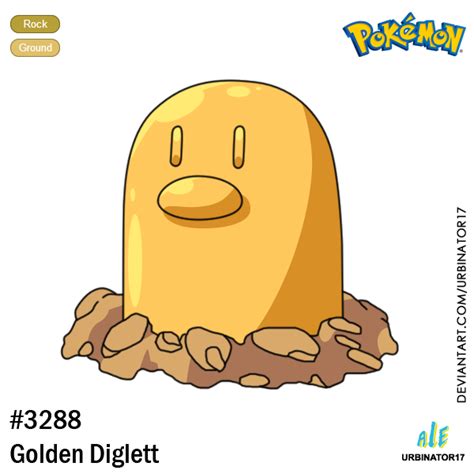 Golden Diglett By Urbinator17 On Deviantart