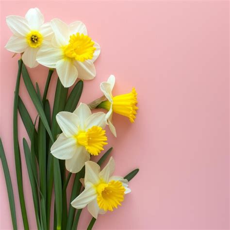 Premium Photo Daffodils Flowers Background