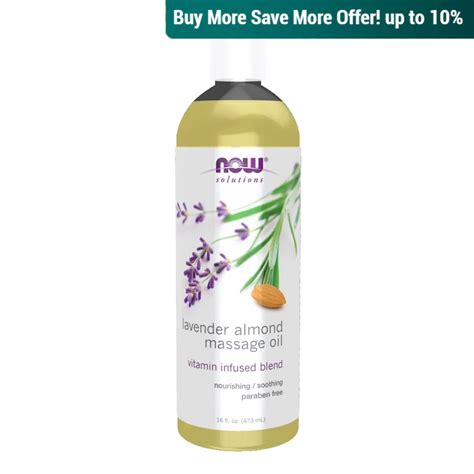 Now Solutions Lavender Almond Massage Oil 16 Fl Oz 473 Ml Shopee