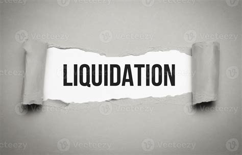 Liquidation Word On White Torn Paper Bankruptcy Concept 9690452 Stock