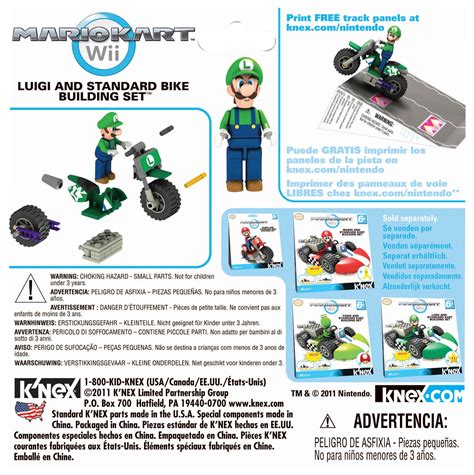 Best Buy K NEX Mario Kart Wii Luigi And Standard Bike Building Set