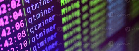 Macro Snapshot Of The Program Interface For Crypto Currency Mining On