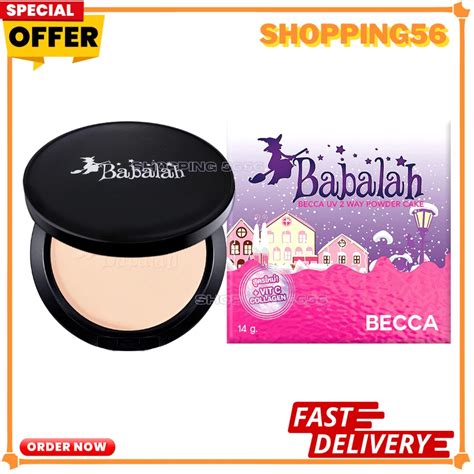 Babalah Becca Babara Uv Two Way Powder Cake 14g Beka Model Shopee