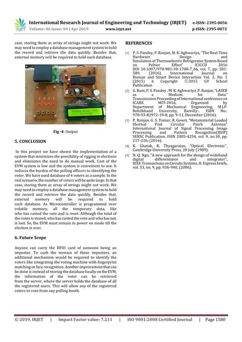 Irjet Rfid Based Smart Voting System Pdf