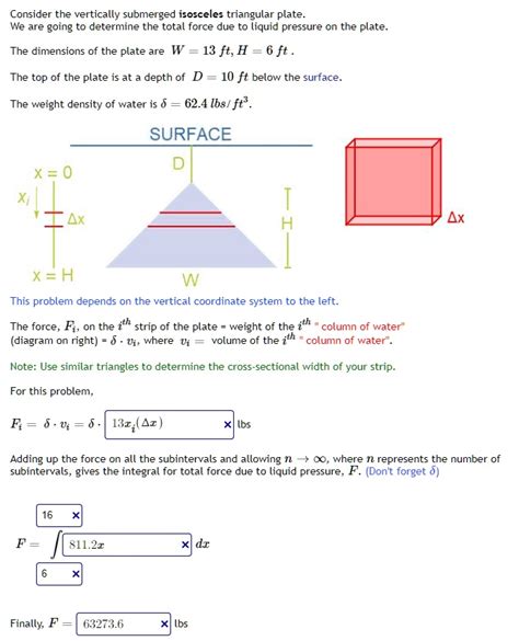 Solvedconsider The Vertically Submerged Isosceles Triangular Plate We