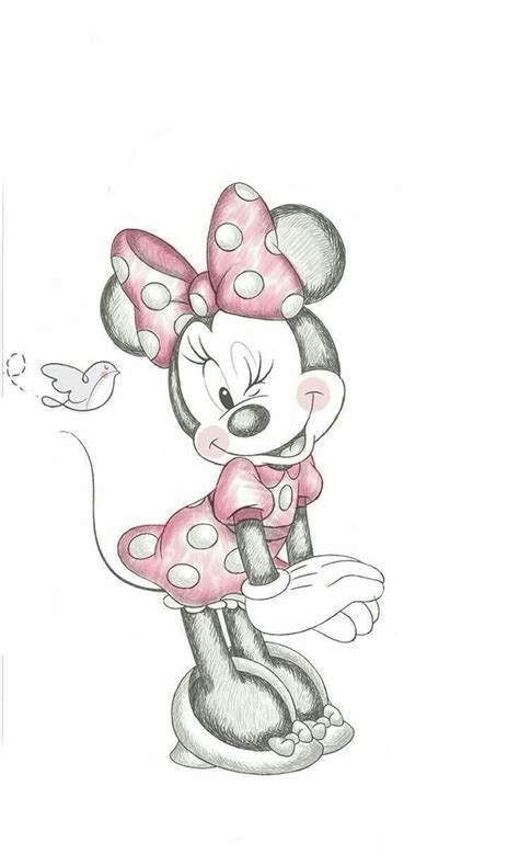 Pin By Kimberline Pérez On Pantalla Minnie Mouse Drawing Minnie