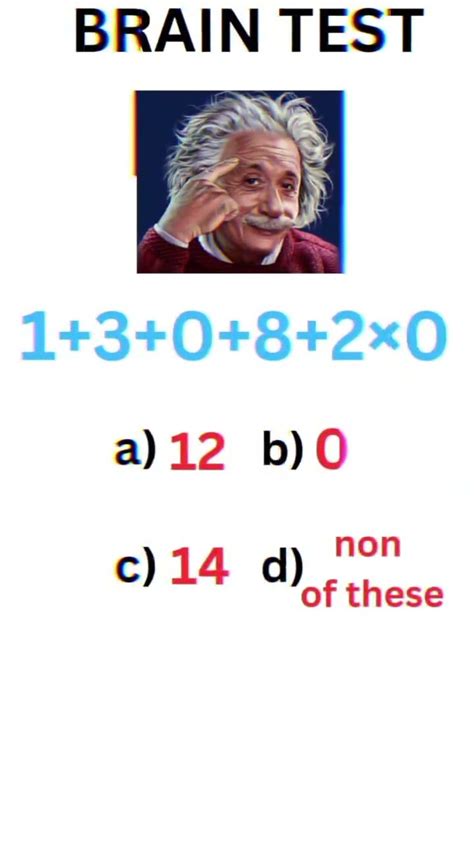 Brain Test Knowledge Maths Brainmath Brainteaser Brainknowledge