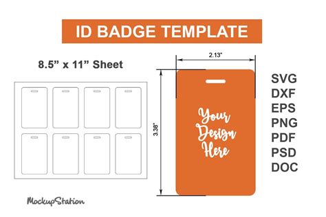 Id Badge Template Badge Template Templates Printable Free Templates