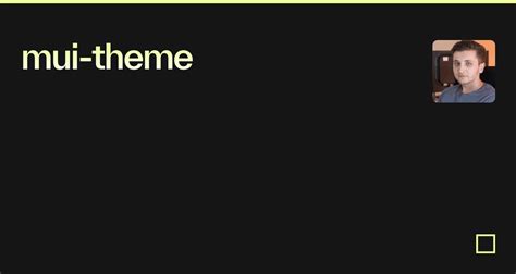 Mui Theme Codesandbox