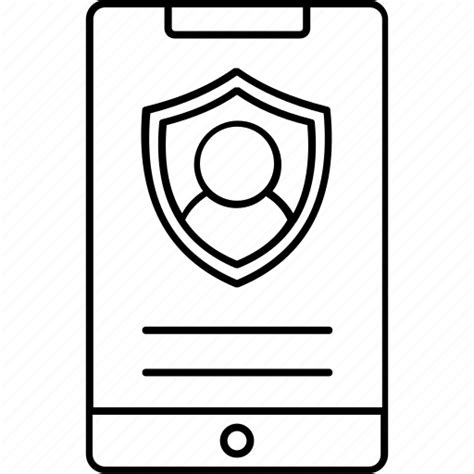Account Protection Mobile Secure Account Safe Profile Mobile Account Safety Safe Login Icon
