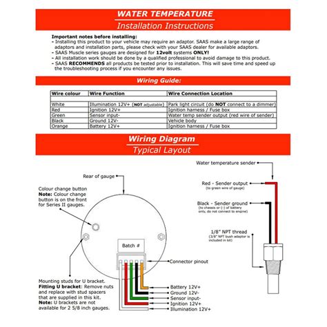 How To Properly Install And Wire An Electric Water Temperature Gauge