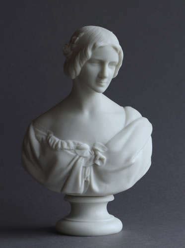 A Small Copeland Parian Bust Of Jenny Lind